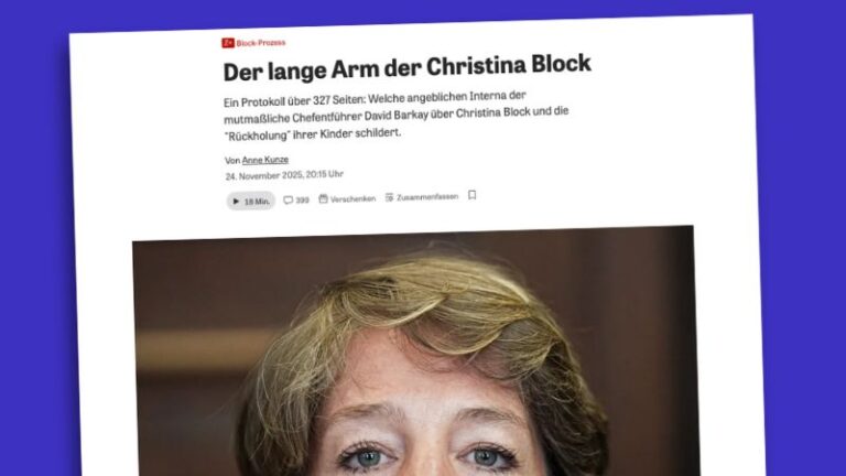 Prozess gegen Christina Block: Der Aussage-Leak ist ein Problem ...